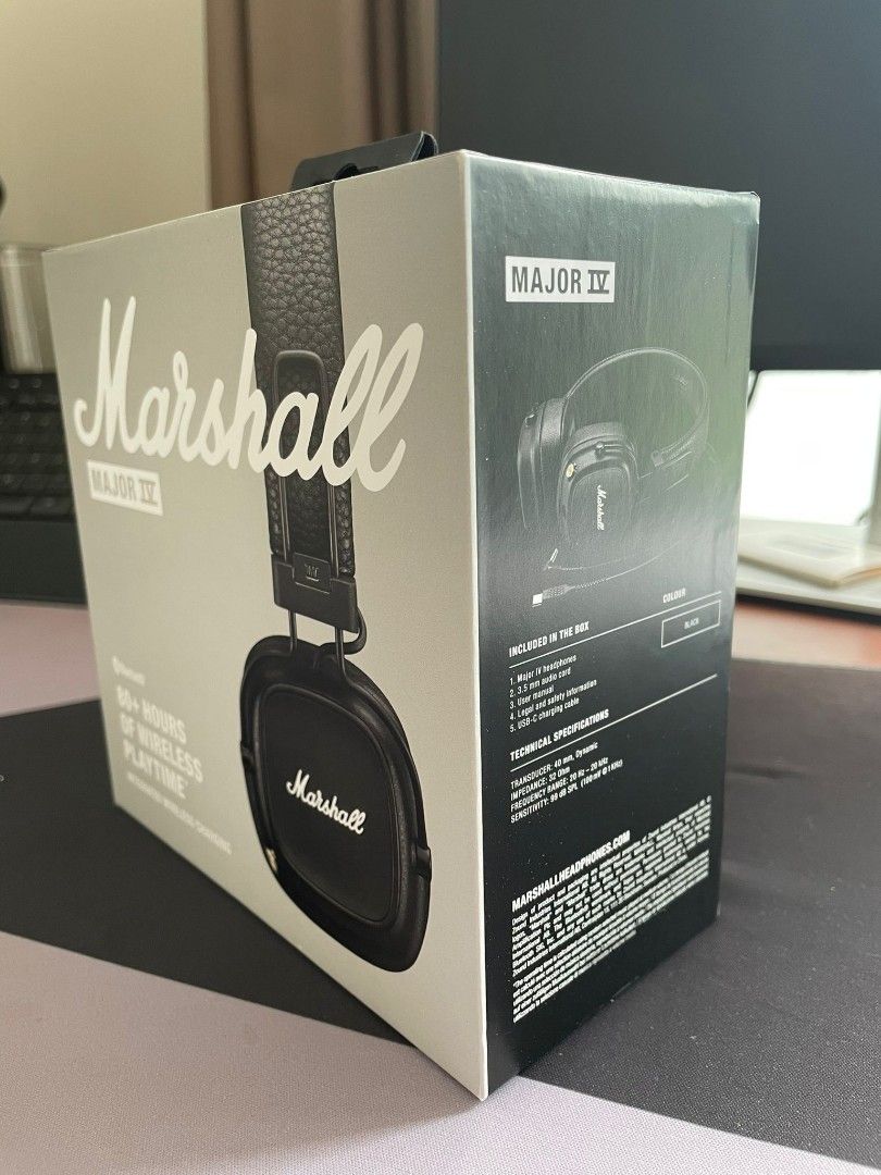 Marshall Major IV headset, Audio, Headphones & Headsets on Carousell