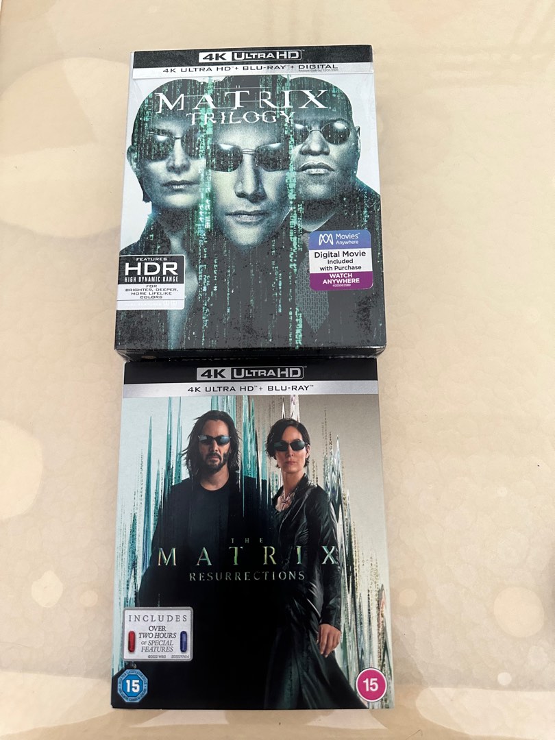 Matrix Collection (4K Ultra HD + Blu Ray), Hobbies & Toys, Music ...
