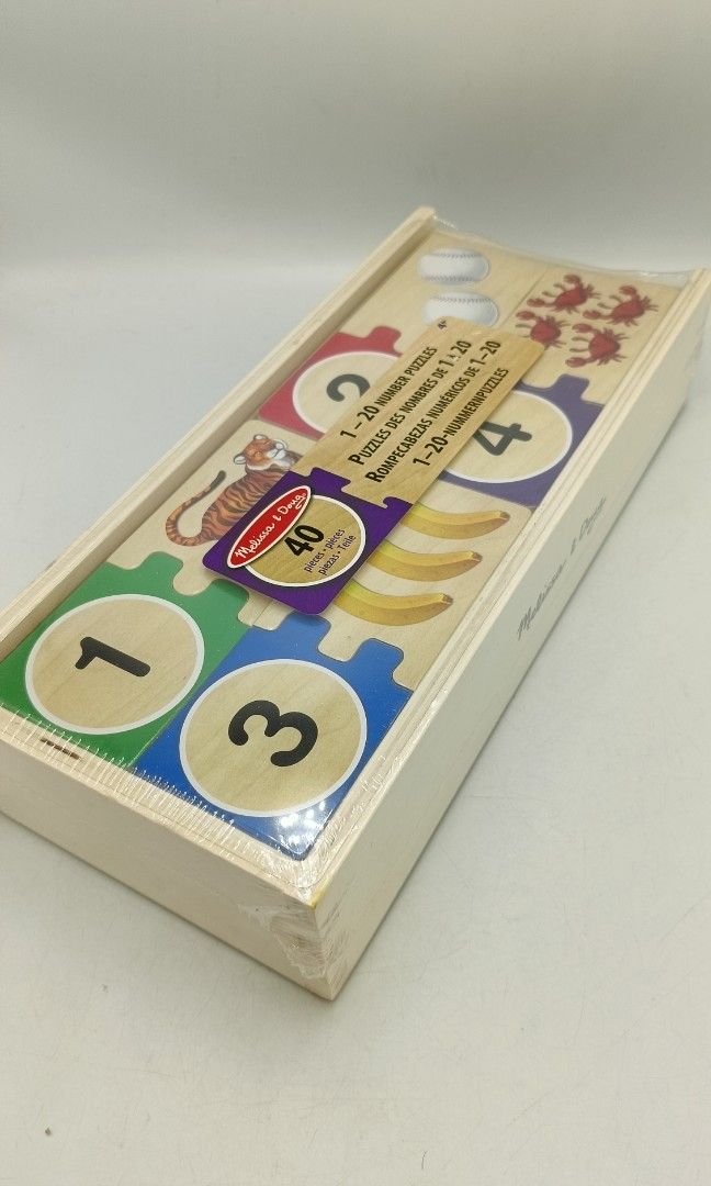 Melissa & Doug Self-Correcting Number Puzzles (40 PCs) (A08), Hobbies ...