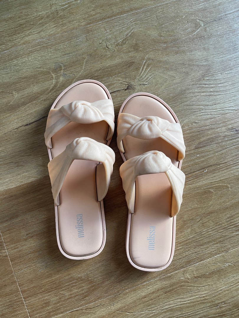 Melissa light pink slides, Women's Fashion, Footwear, Slippers and ...