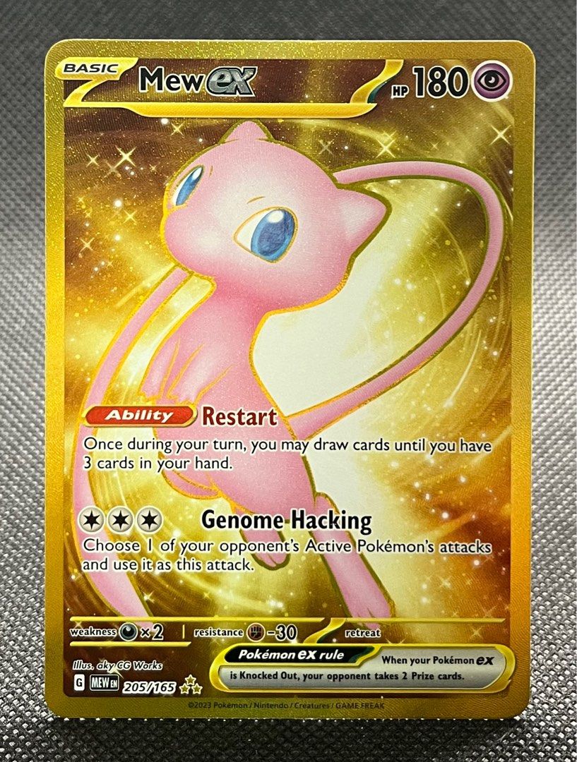 Mew Ex Gold Hyper Rare Pokemon 151 [ENGLISH], Hobbies & Toys, Toys ...