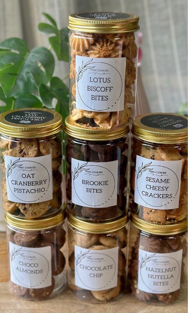 Mini Cookie Jars, Food & Drinks, Homemade Bakes on Carousell