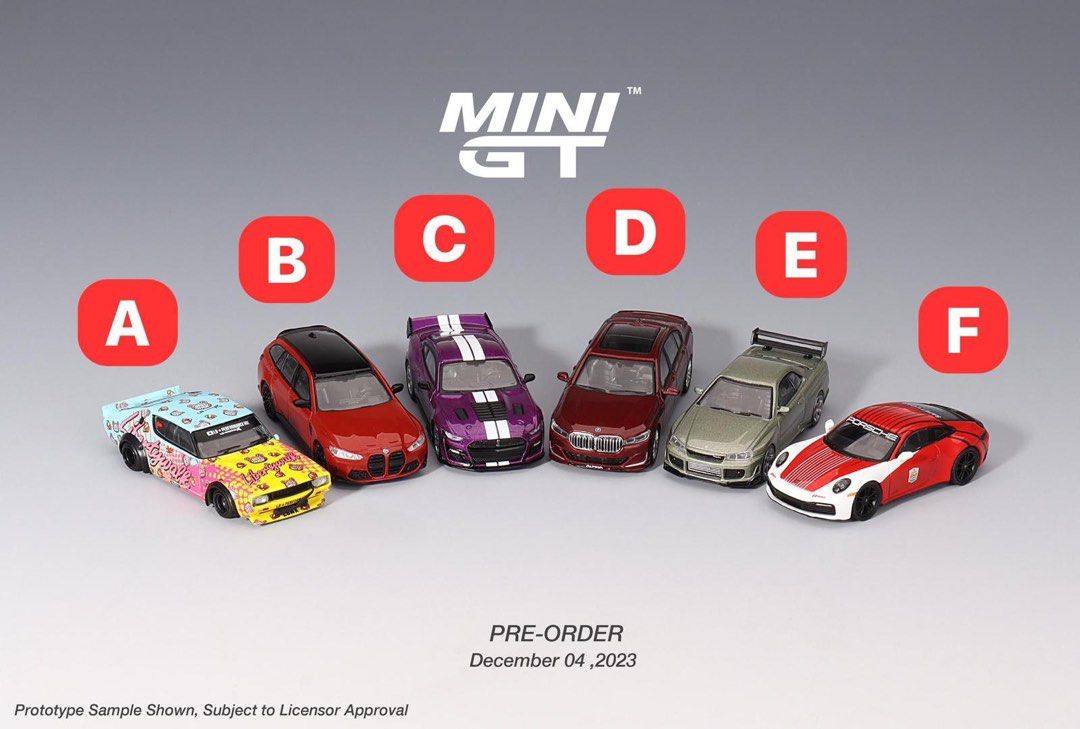 Minigt MINI GT 698 Nissan Skyline LBWK 700 BMW M3 696 Shelby GT500 693 ...