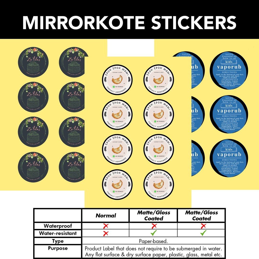 Mirrorkote Stickers, Business Services, Printing, Design & Marketing on ...