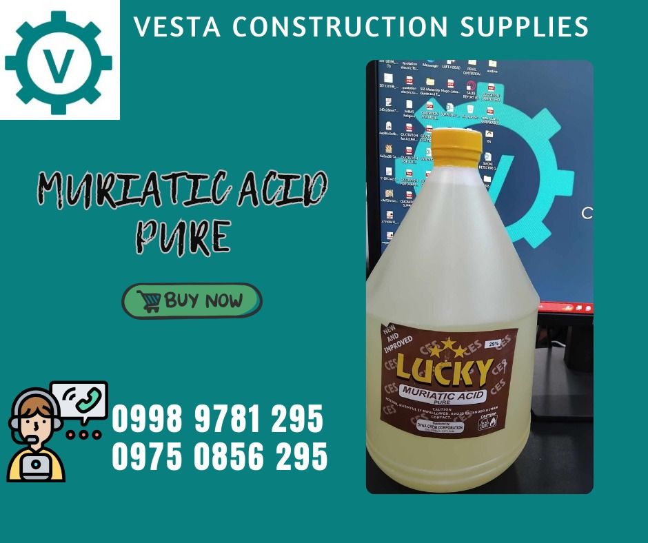 MURIATIC ACID PURE, Commercial & Industrial, Construction & Building ...