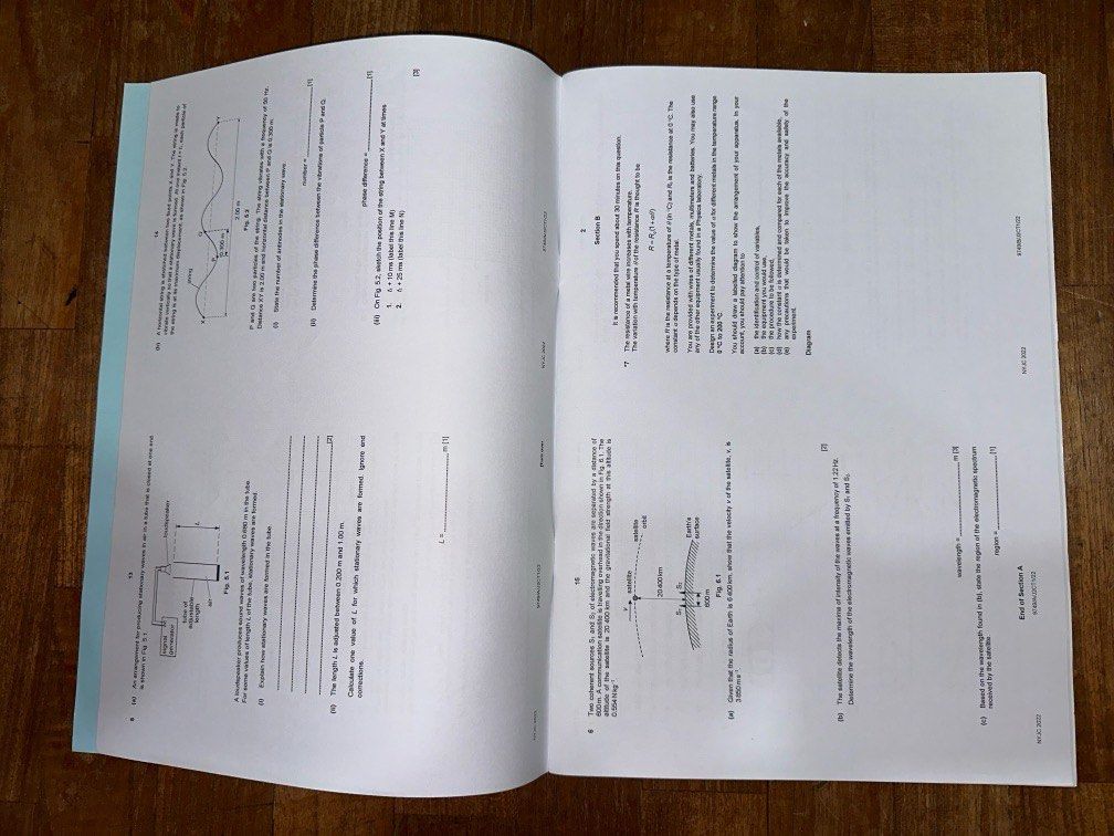 Nanyang JC 9749 H2 Physics JC2 Common Test 1 Past Year Papers 2018-2022 ...