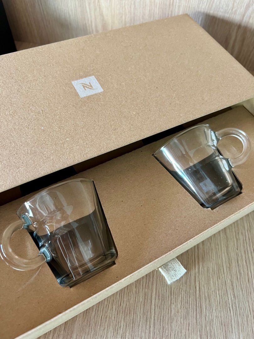 Nespresso espresso glass cups, Furniture & Home Living, Kitchenware ...