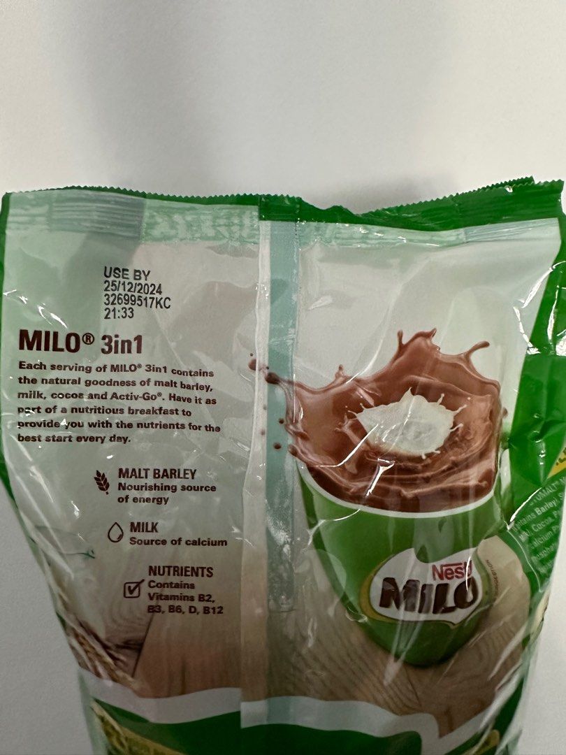 NESTLE MILO 3 IN 1 (30 Sachets per pack), Food & Drinks, Beverages on ...