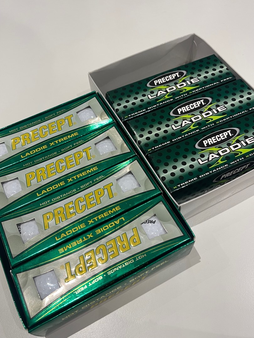 New Precept Golf Balls - Laddie Extreme and Laddie X, Sports Equipment ...