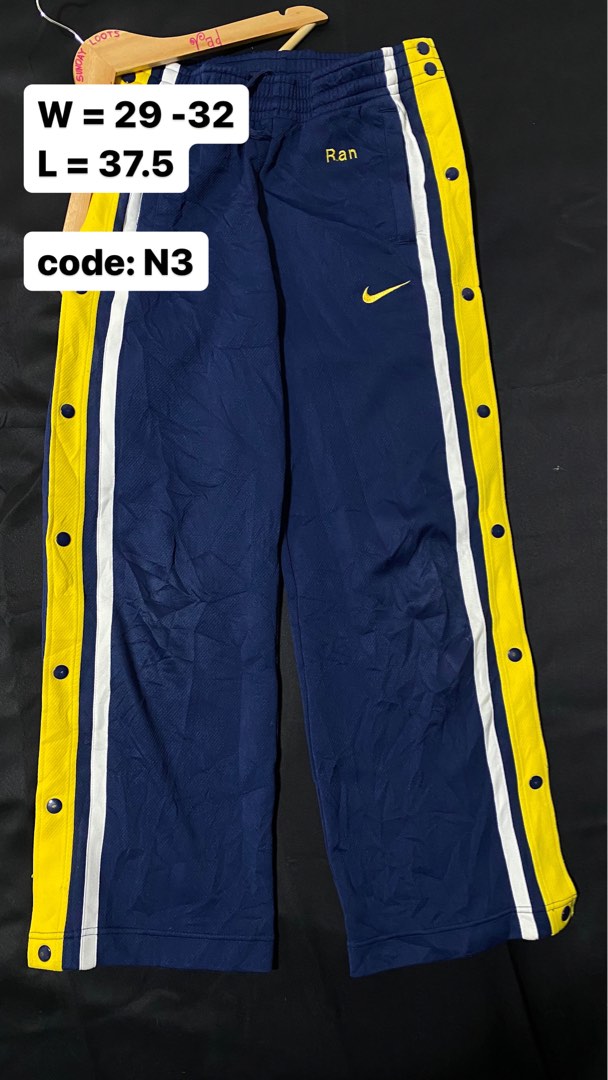 NIKE SIDE BUTTON PANTS, Men's Fashion, Activewear on Carousell