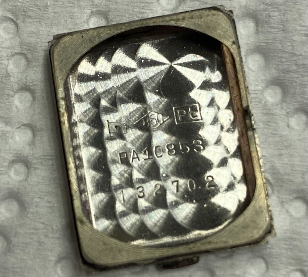 Omega Tank Ladies Mechanical Platinum Watch Vintage 1961, Women's ...