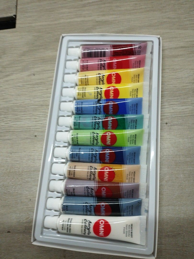 Omni acrylic paint, Hobbies & Toys, Stationery & Craft, Art & Prints on Carousell