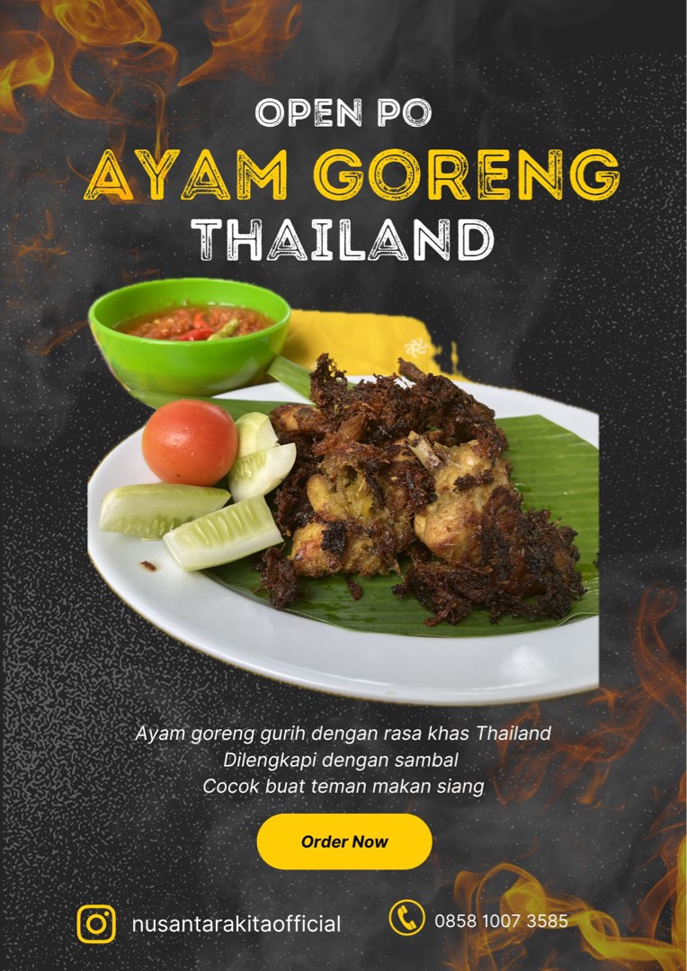 Open PO Ayam Goreng Thailand, Makanan & Minuman, Snek di Carousell