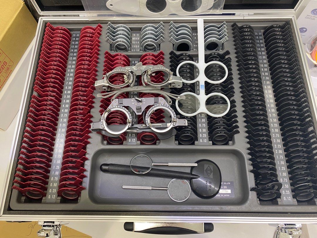 Ophthalmic Trial lens set, Health & Nutrition, Medical Supplies & Tools ...