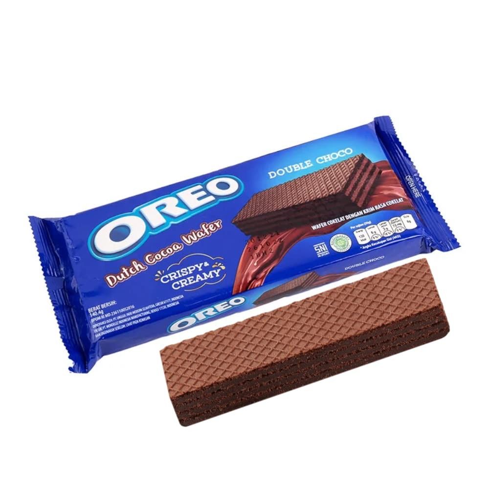 Oreo Crispy & Creamy Double Choco Dutch Cocoa Wafer | Vanilla Wafer 140 ...