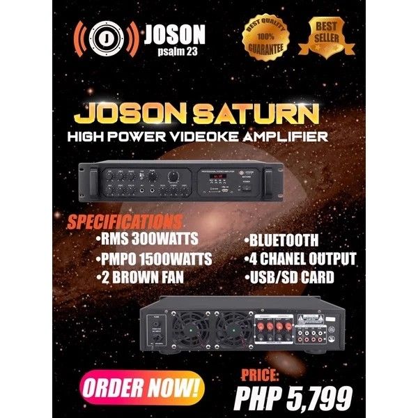 Original JOSON SATURN INTEGRATED PROFESSIONAL AMPLIFIER, Audio ...