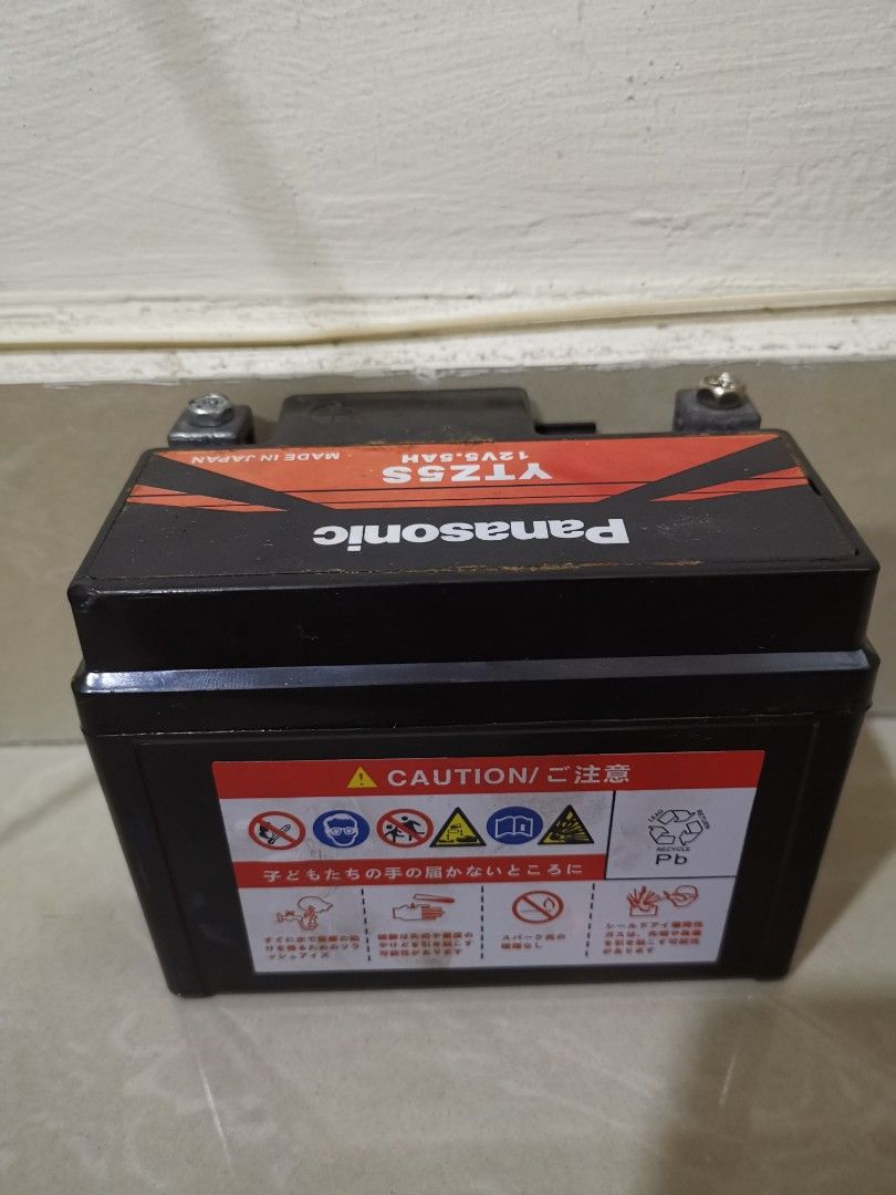 Panasonic YTZ5S Gel Battery. 12V 5.5AH., Motorbikes on Carousell