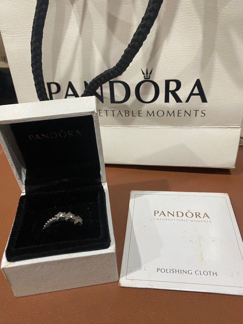 Pandora ring complete with box and polishing cloth, Men's Fashion ...