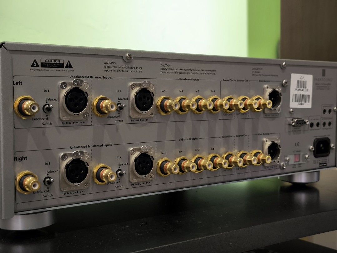 PARASOUND JC2 Preamplifier, Audio, Soundbars, Speakers & Amplifiers on ...