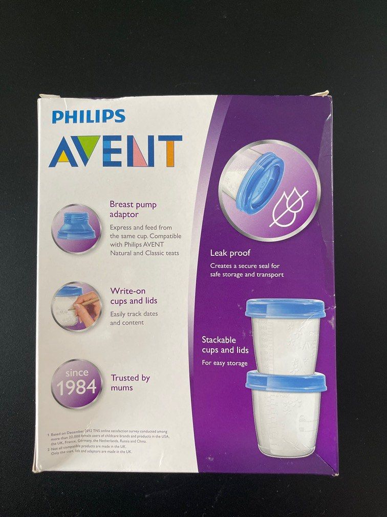 Philips Avent Breast Milk Storage Cups, Babies & Kids, Nursing ...