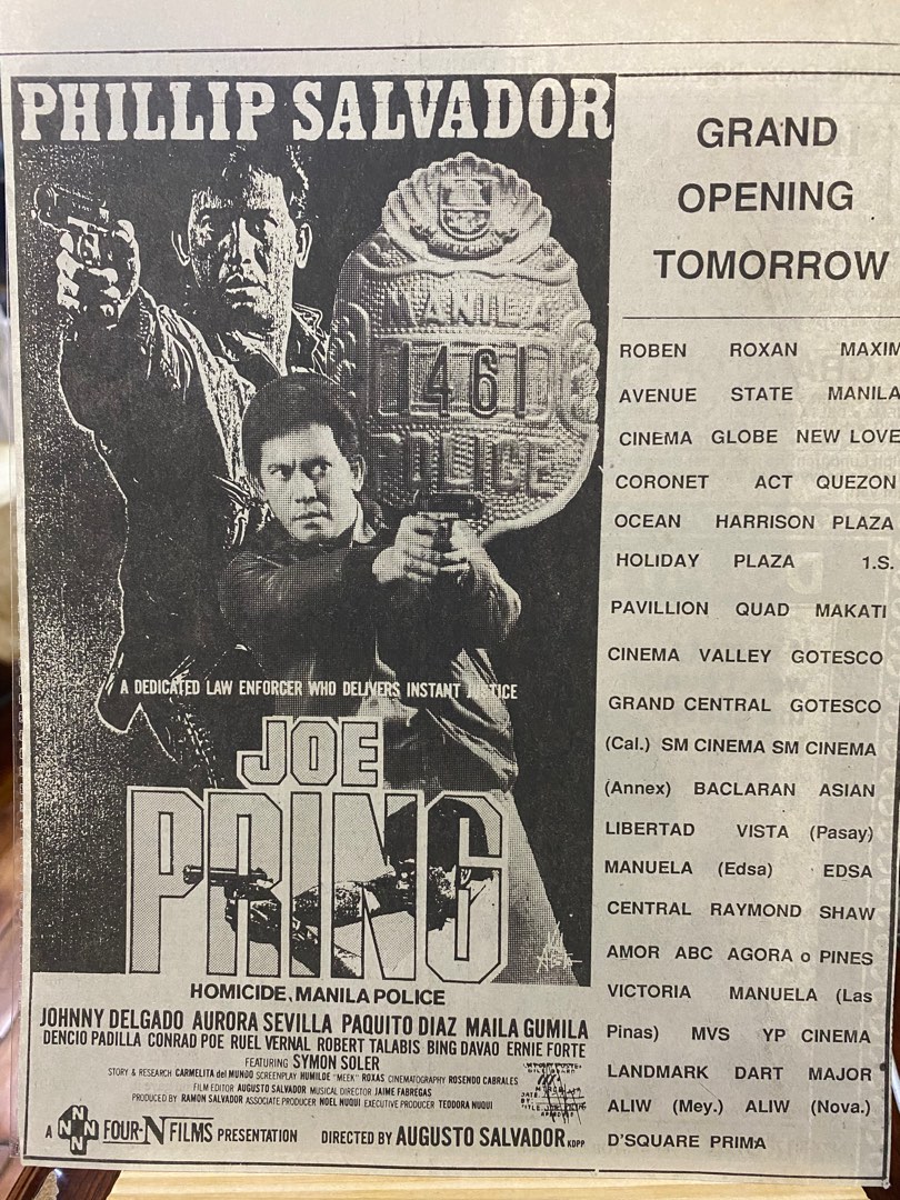 Phillip Salvador as Joe Pring Johnny Delgado Paquito Diaz - Movie ...