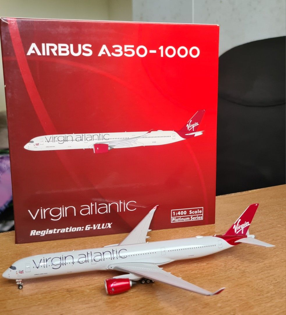 Phoenix Virgin Atlantic G-VLUX 1:400 A350-1000 model, Hobbies & Toys ...