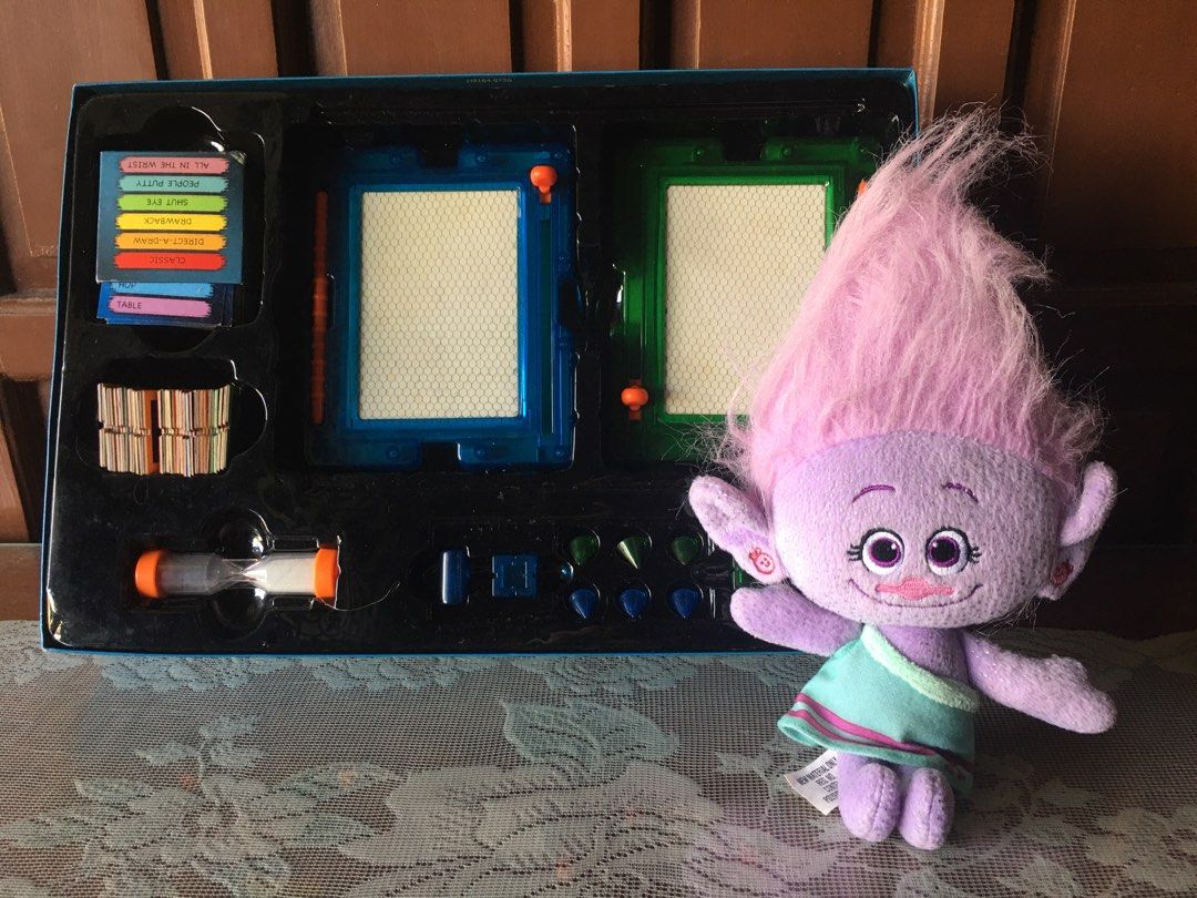 Pictionary Mania and Troll doll, Hobbies & Toys, Toys & Games on Carousell