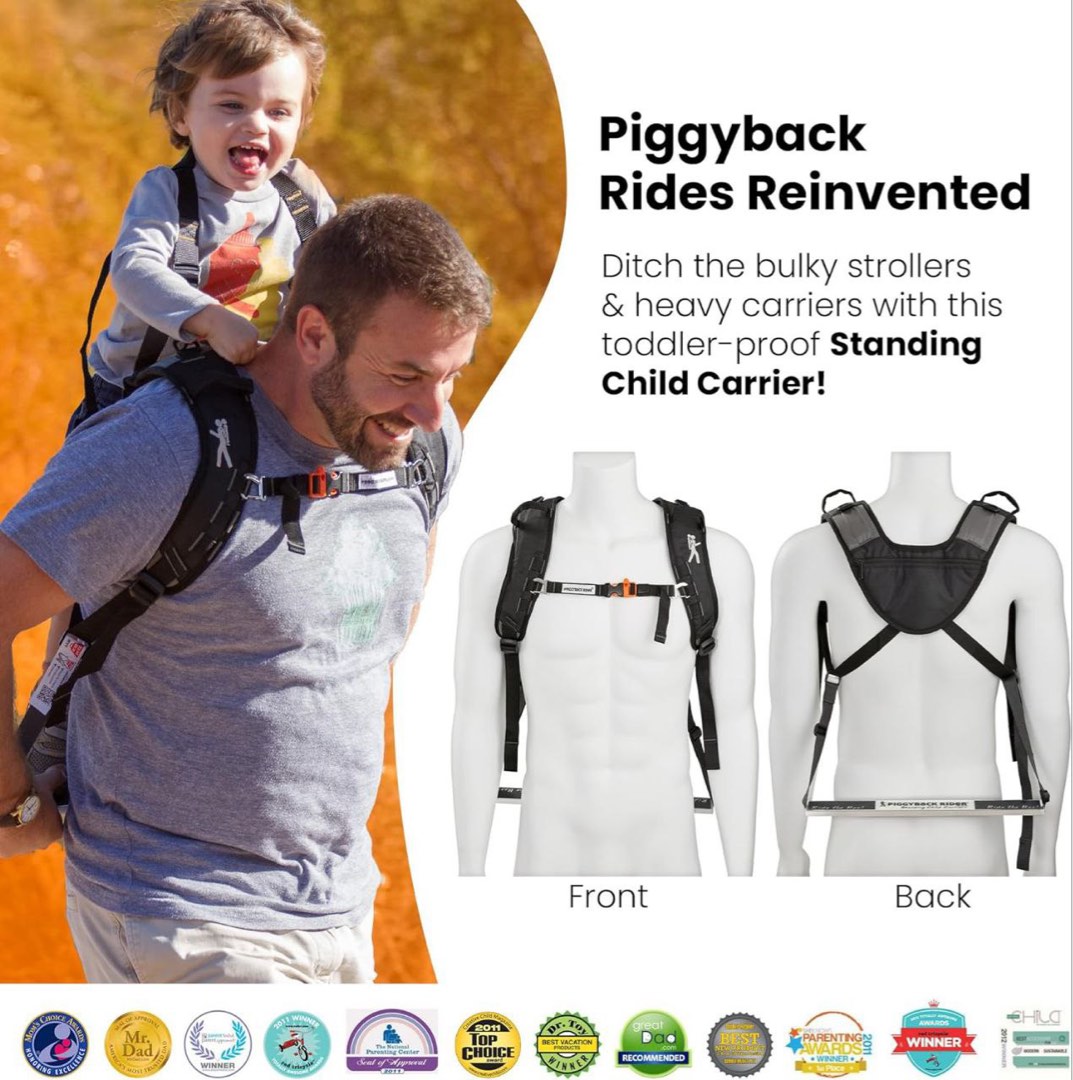 Piggyback Rider Toddler Carrier Backpack - SCOUT Standing Child Carrier ...
