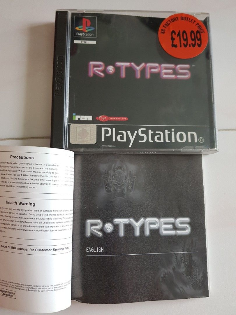 Playstation one, ps1, PAL , R TYPES, Video Gaming, Video Games ...