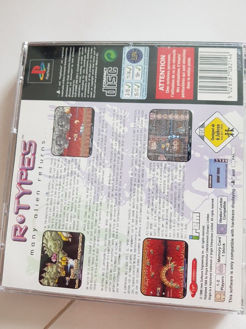 Playstation one, ps1, PAL , R TYPES, Video Gaming, Video Games ...