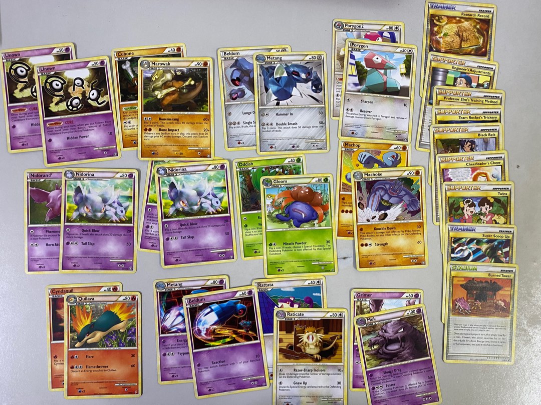 Pokemon card hgss triumphant unleashed call of legend vintage base set ...