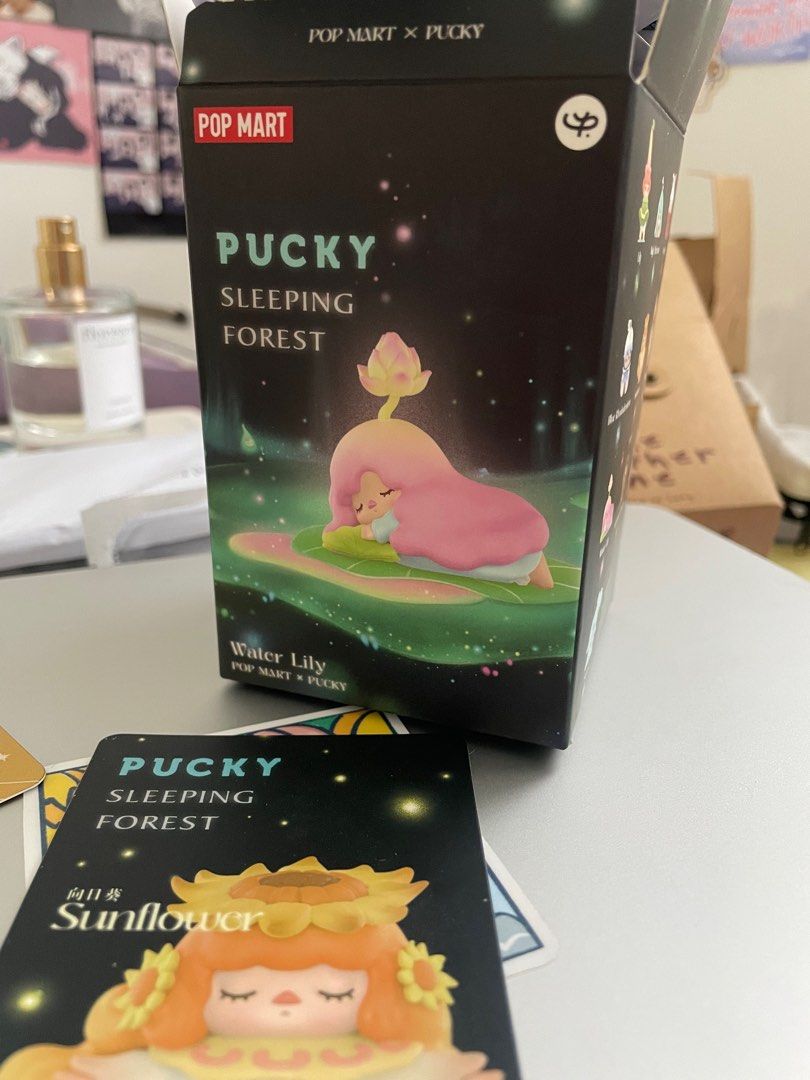 Pop Mart Pucky Sleeping forest (Sunflower), Hobbies & Toys, Toys ...