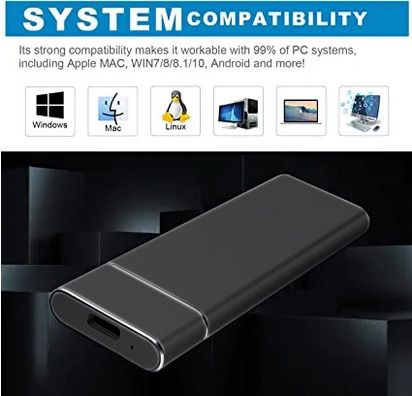 Portable 6TB External Hard Drive BLACK, Computers & Tech, Parts ...