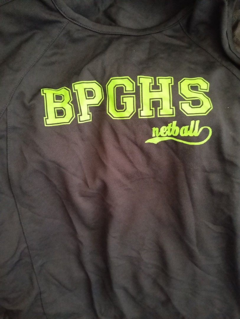 Preloved Bpghs Bukit Panjang Government High School girls black netball ...