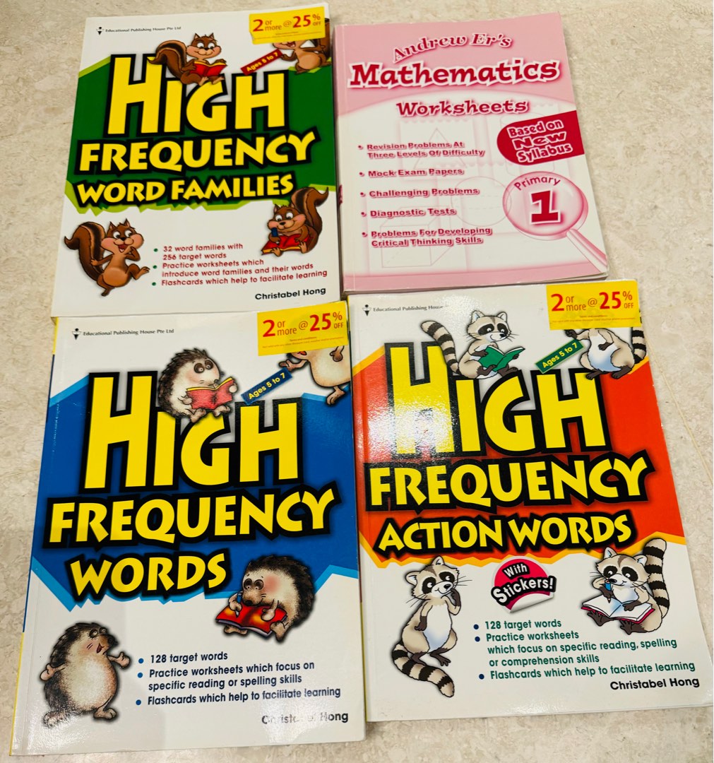 K2 to Primary 1 English Assessments: High Frequency Word Families ...