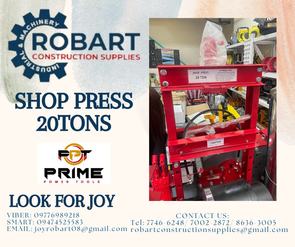 PRIME SHOP PRESS 20TONS, Commercial & Industrial, Construction ...