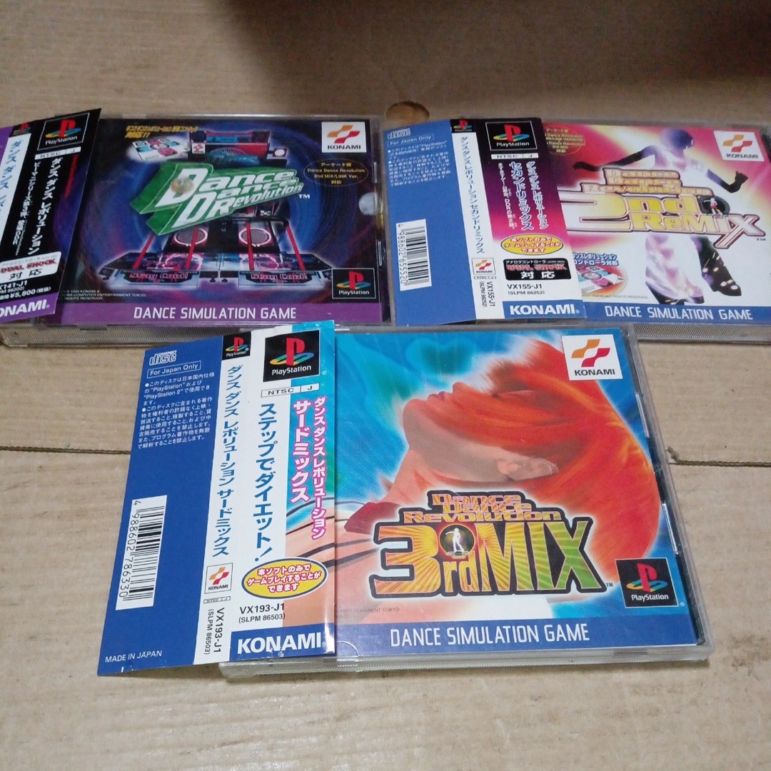 中古 罕有 原裝 日版 playstation ps1 PS Konami Games ddr dance dance revolution ...