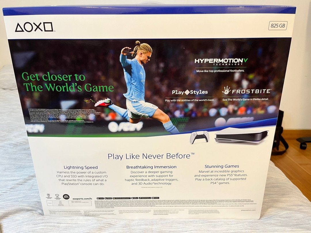 PS5 with EA Sports FC24 Football Bundle, Video Gaming, Video Game ...