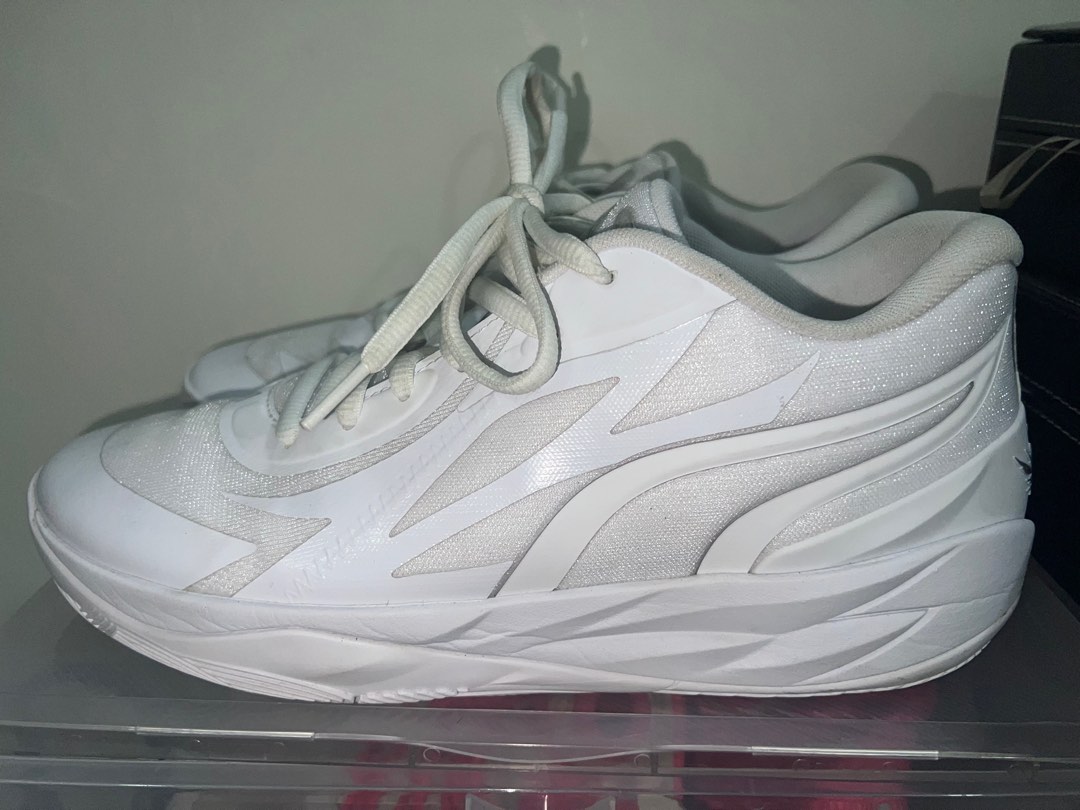 Puma Melo .02 low “triple white”, Men's Fashion, Footwear, Sneakers on ...