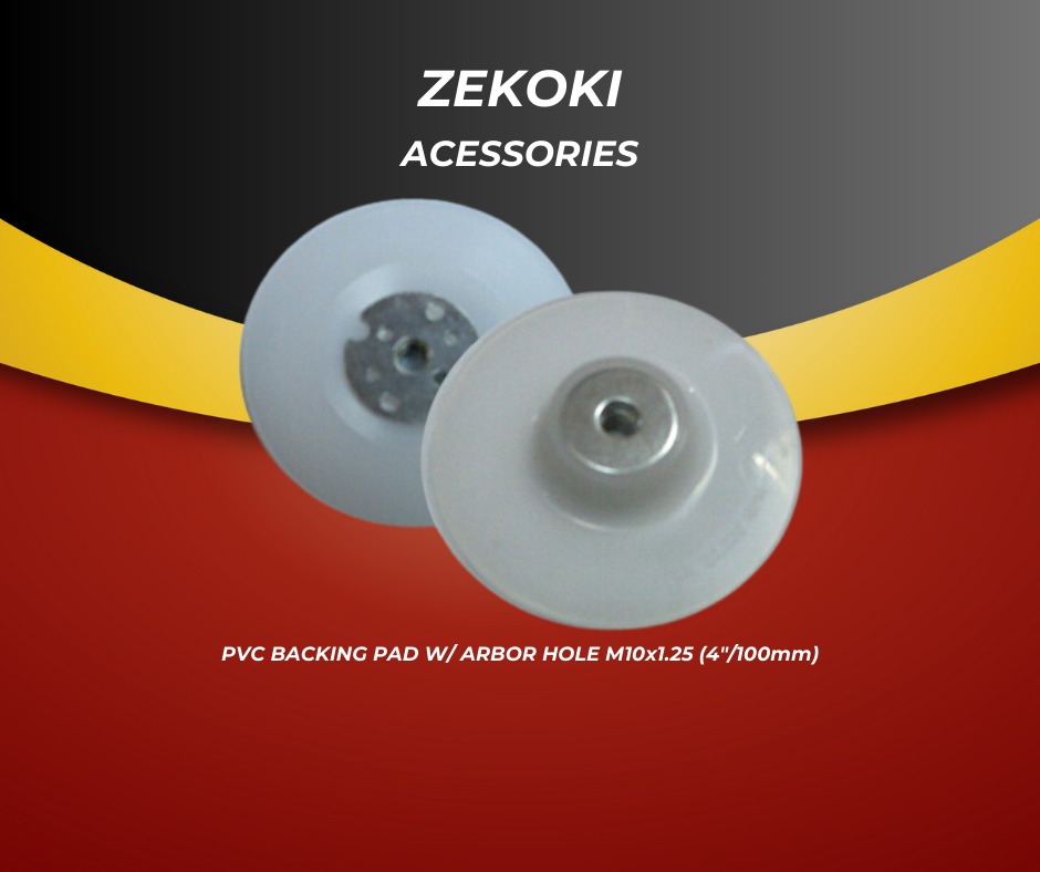 PVC BACKING PAD W/ ARBOR HOLE M10x1.25 (4"/100mm), Commercial ...