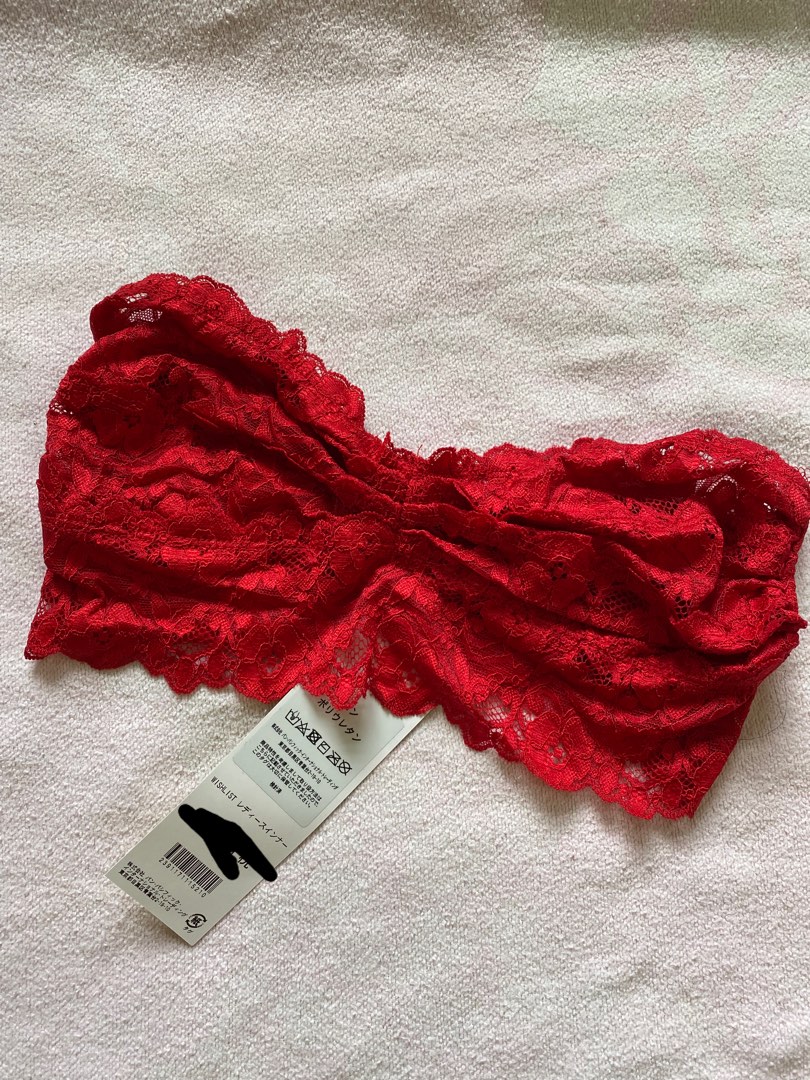Red Lace Innerwear, Women's Fashion, Undergarments & Loungewear on ...