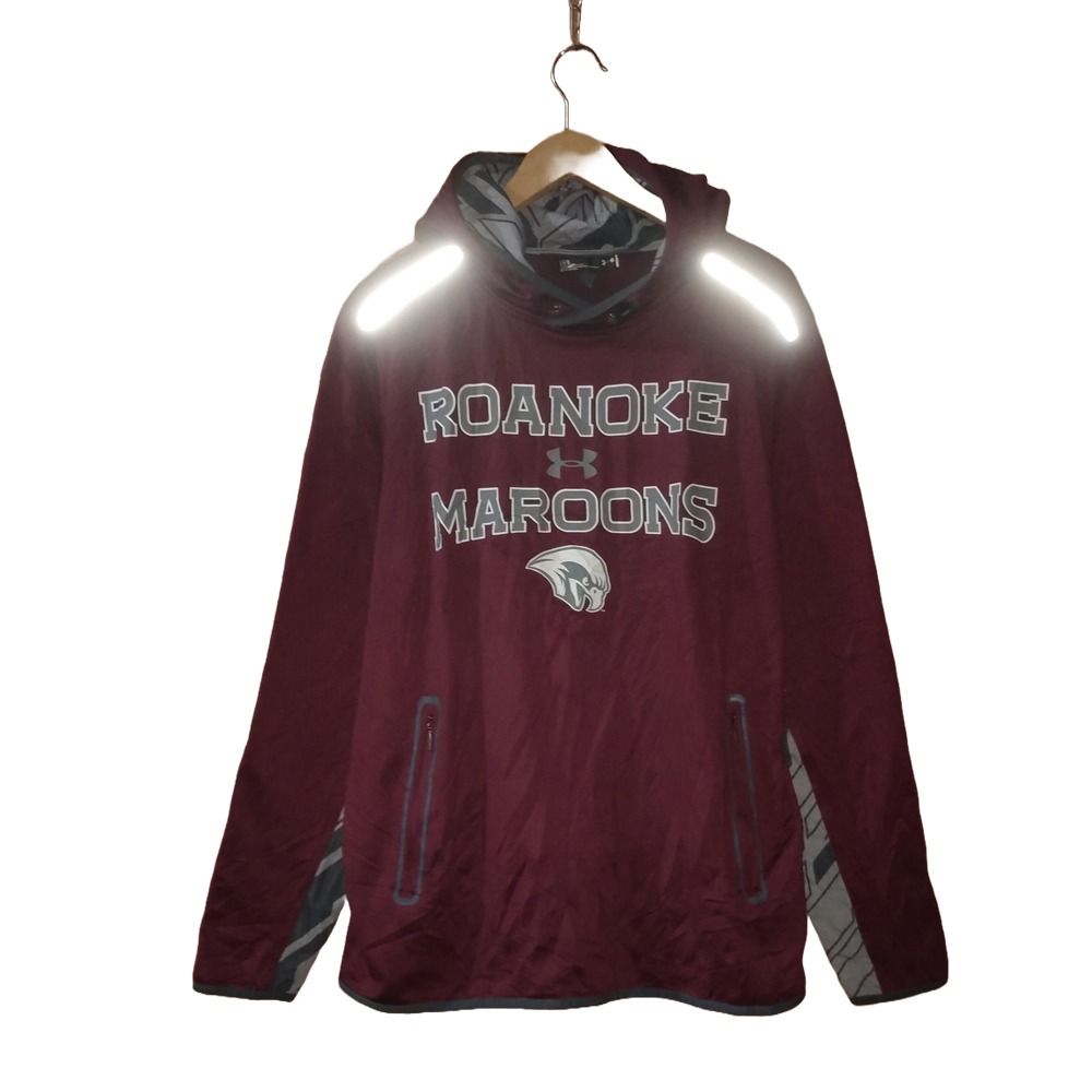 Roanoke Maroon X Under armour Jacket, Men's Fashion, Coats, Jackets and ...