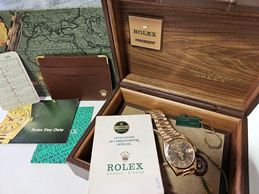 Rolex Day-Date 18038 Quraishi Hawk UAE Box and Papers, Luxury, Watches ...