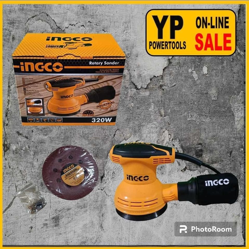 Rotary Sander 320W INGCO RS3208, Commercial & Industrial, Construction ...