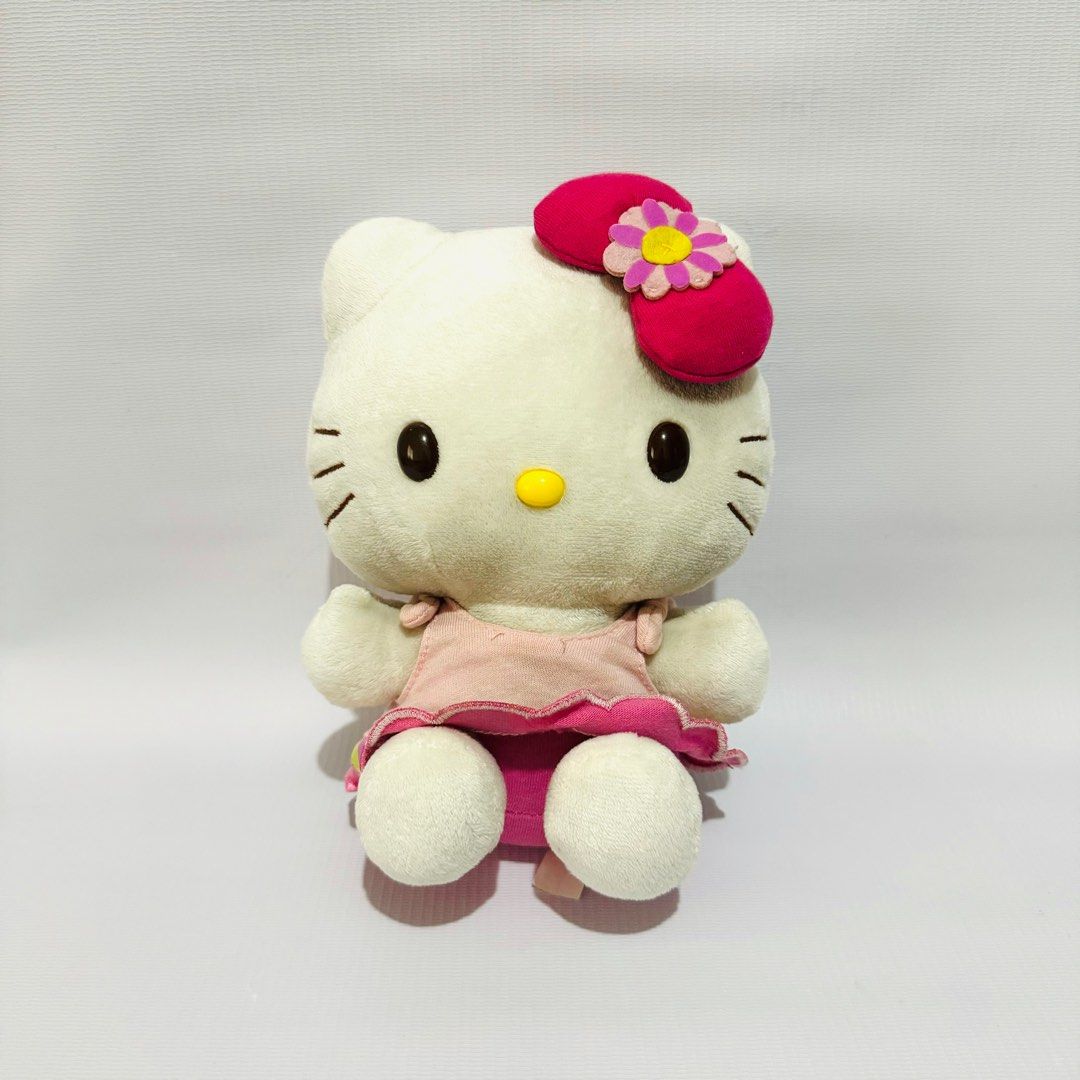 Sanrio Hello Kitty pink dress stuffed toy, Hobbies & Toys, Toys & Games ...