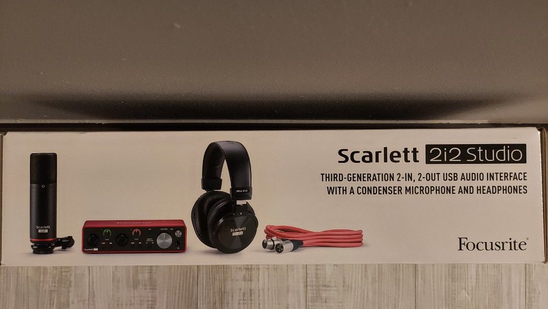 Scarlett 2i2 Studio Pack Focusrite, Audio, Portable Audio Accessories ...