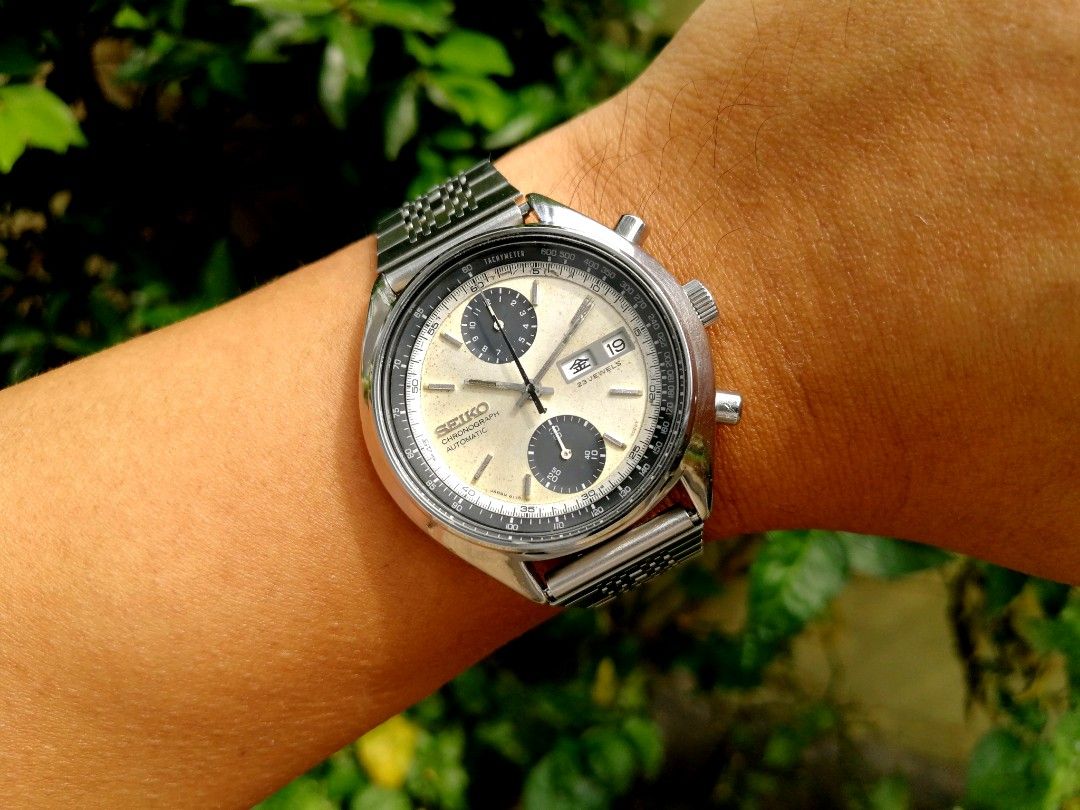 Seiko Baby Panda automatic chronograph 6138-8000 omega speedmaster ...