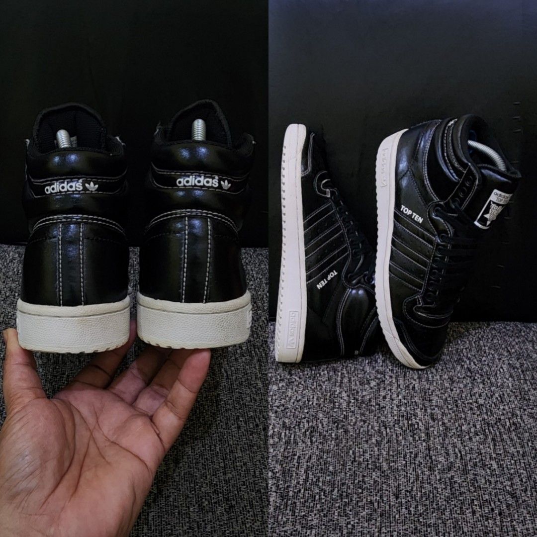 Sepatu Sneakers Adidas Top Ten Hi 'Core Black' Second - 41 1/3, Fesyen ...