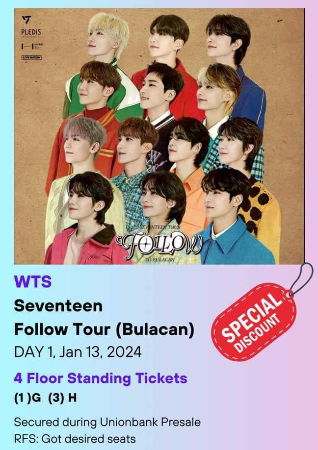 Seventeen Follow Tour (Discounted) DAY 1!!!, Tickets & Vouchers, Event ...