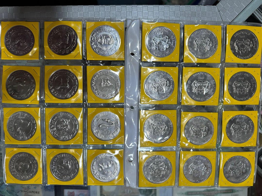 Singapore 1981-1992 first series zodiac $10 coin set, Hobbies & Toys ...